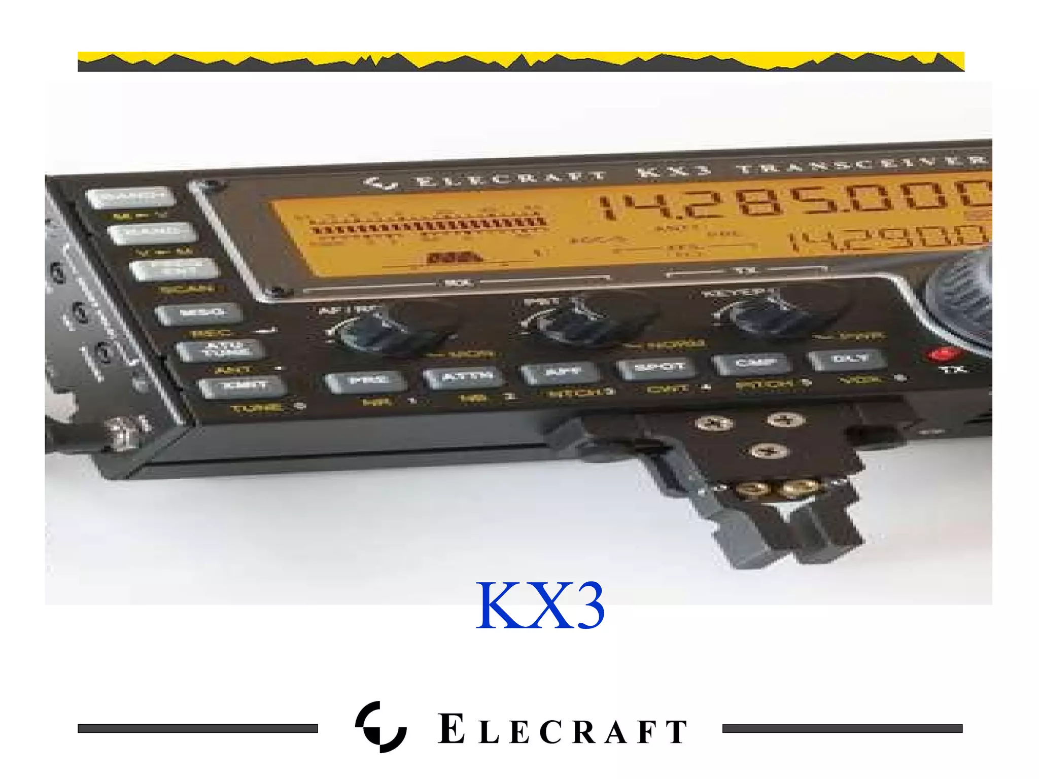 Download Elecraft KX3 specifications | PPT