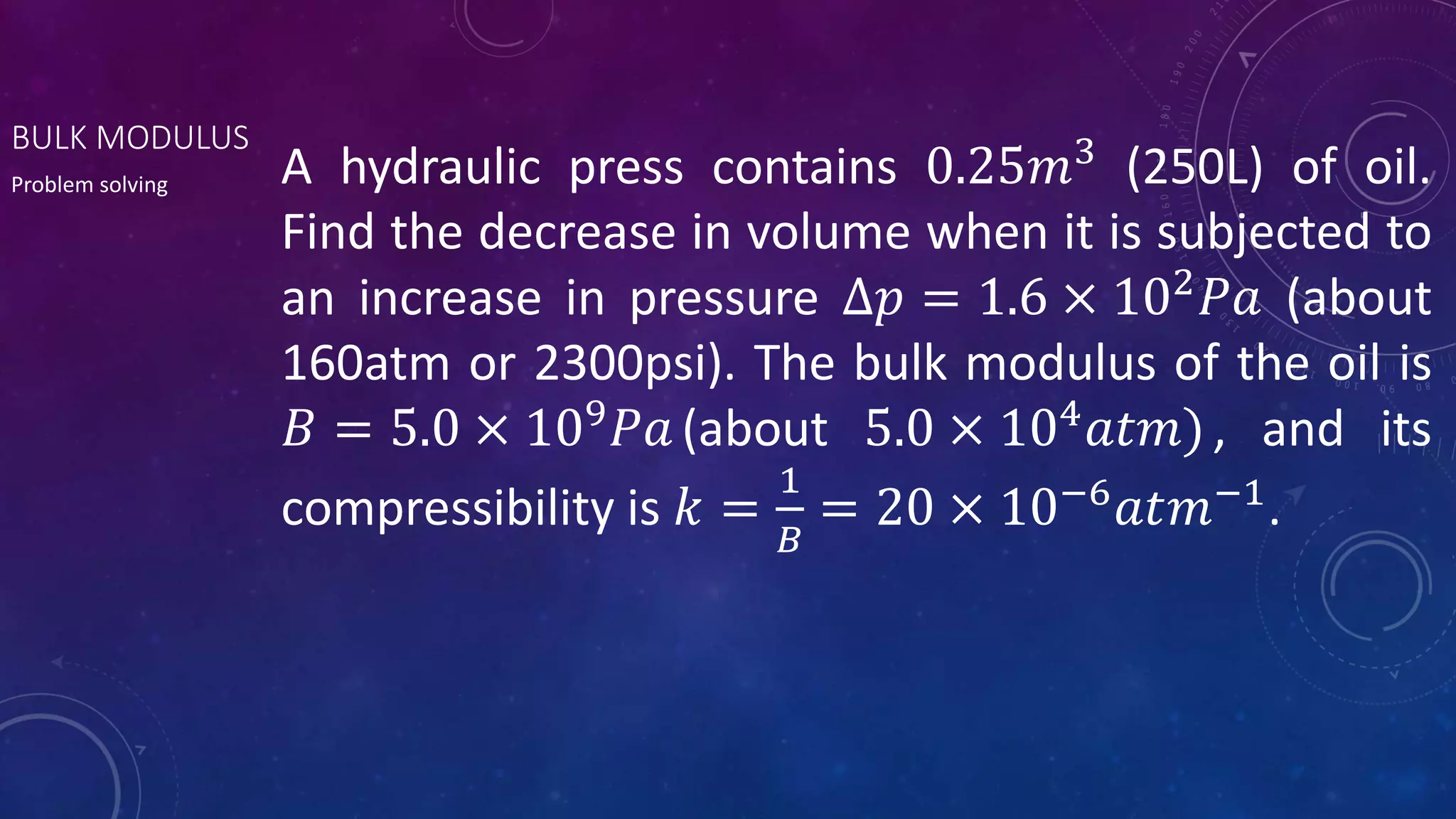 The bulk modulus explained | PPTX