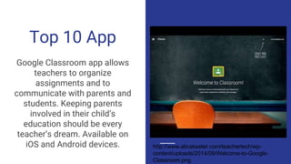 Top 10 classroom apps group3-final | PPTX