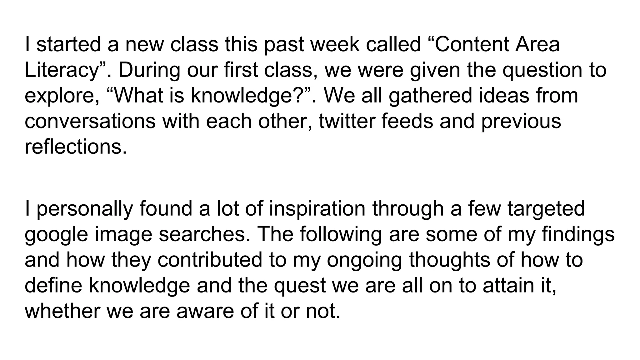 Defining Knowledge | PPT