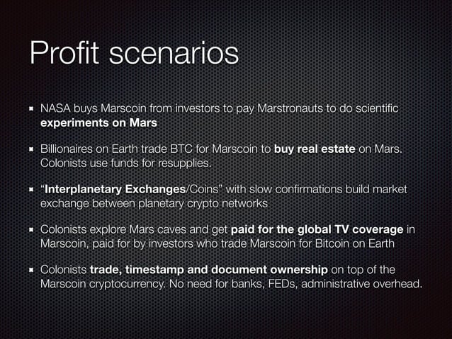 Marscoin - 17th annual international Mars convention, League City, TX | PPT