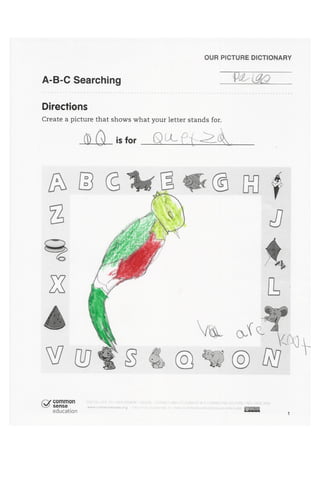 Picture Dictionary by First Grade | PDF