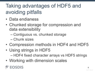 Moving form HDF4 to HDF5/netCDF-4 | PPTX | Databases | Computer ...