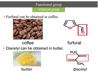 Functional groups and chemical reactions in food | PPTX