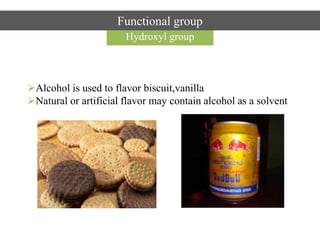 Functional groups and chemical reactions in food | PPTX