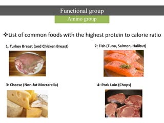 Functional groups and chemical reactions in food | PPTX