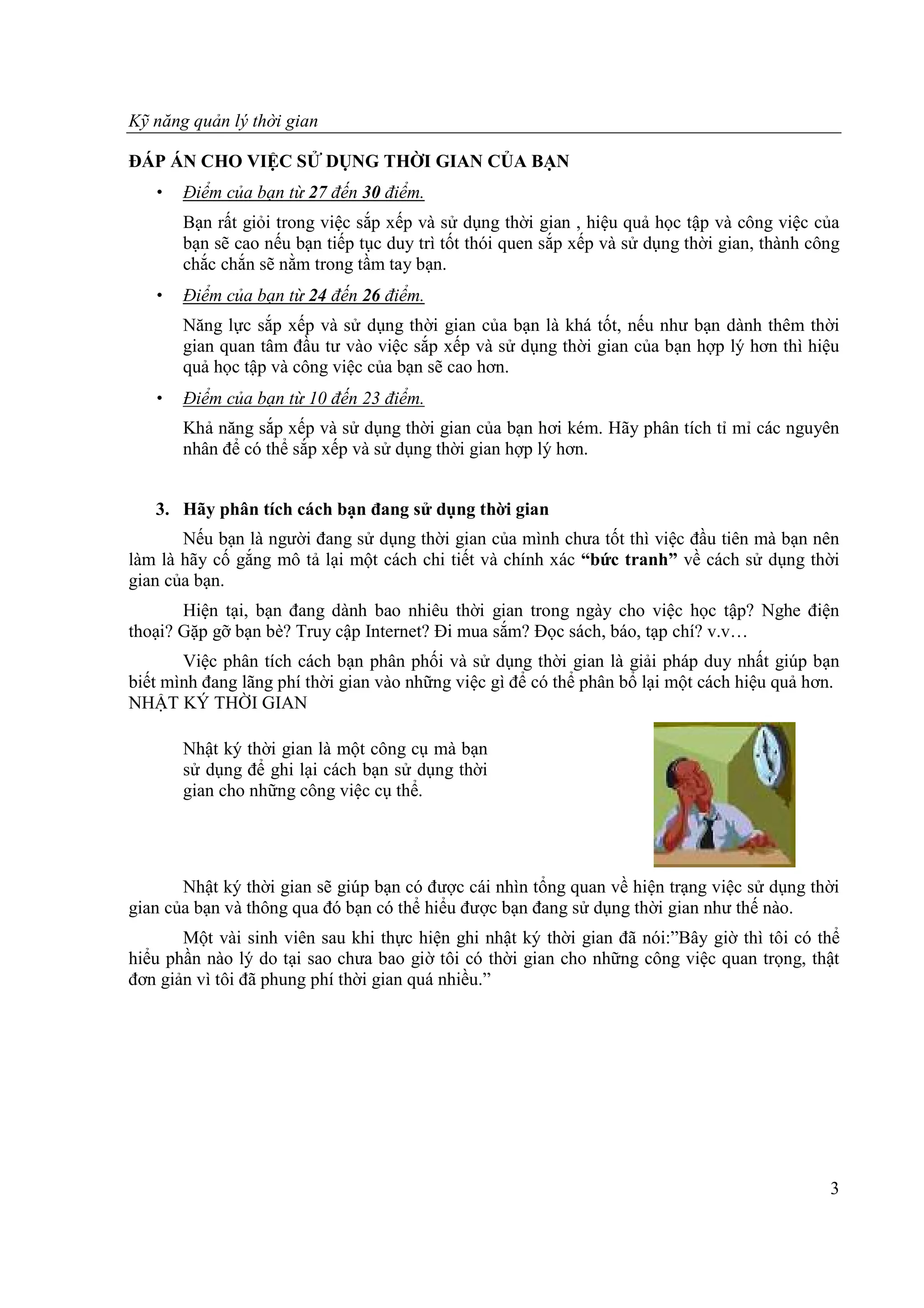 Ky Nang Quan Ly Thoi Gian | PDF