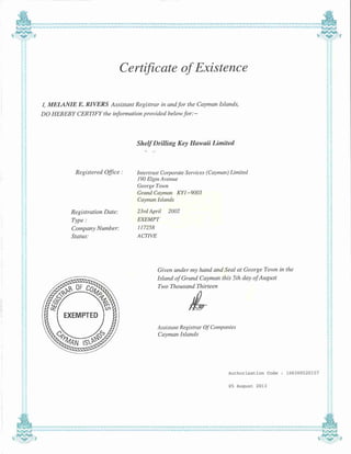 Ky65060 certificate of existence | PDF