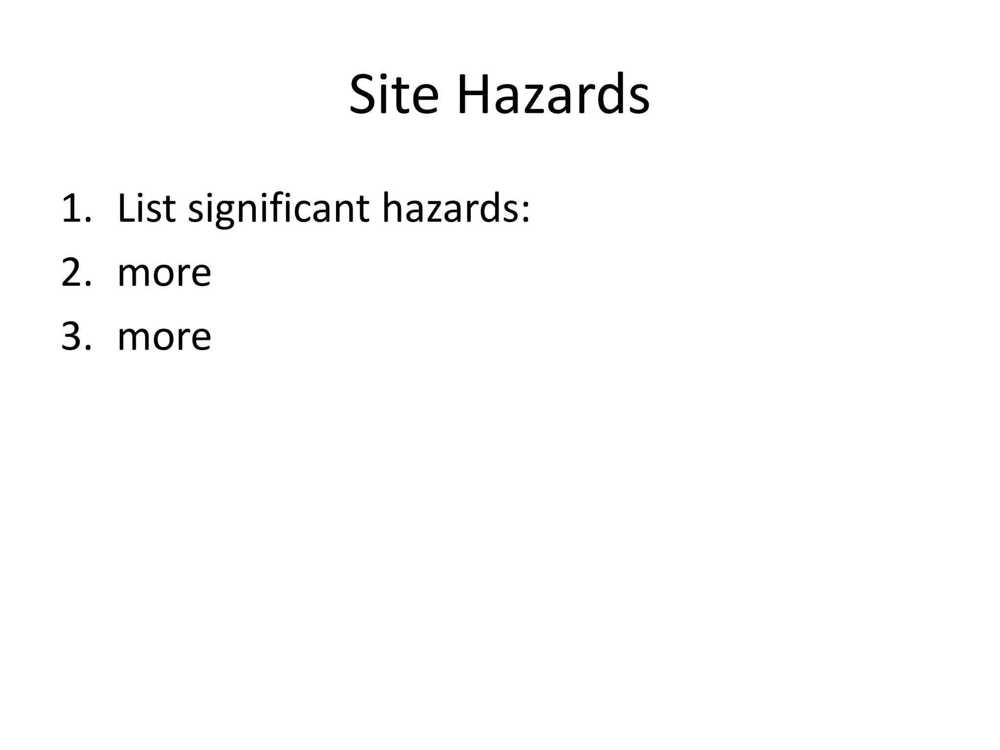 BOS Site Induction Example | PPT