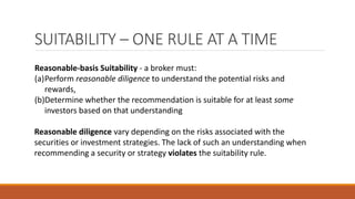 KYC - Know Your Costumer and the Importance of Suitability | PPTX