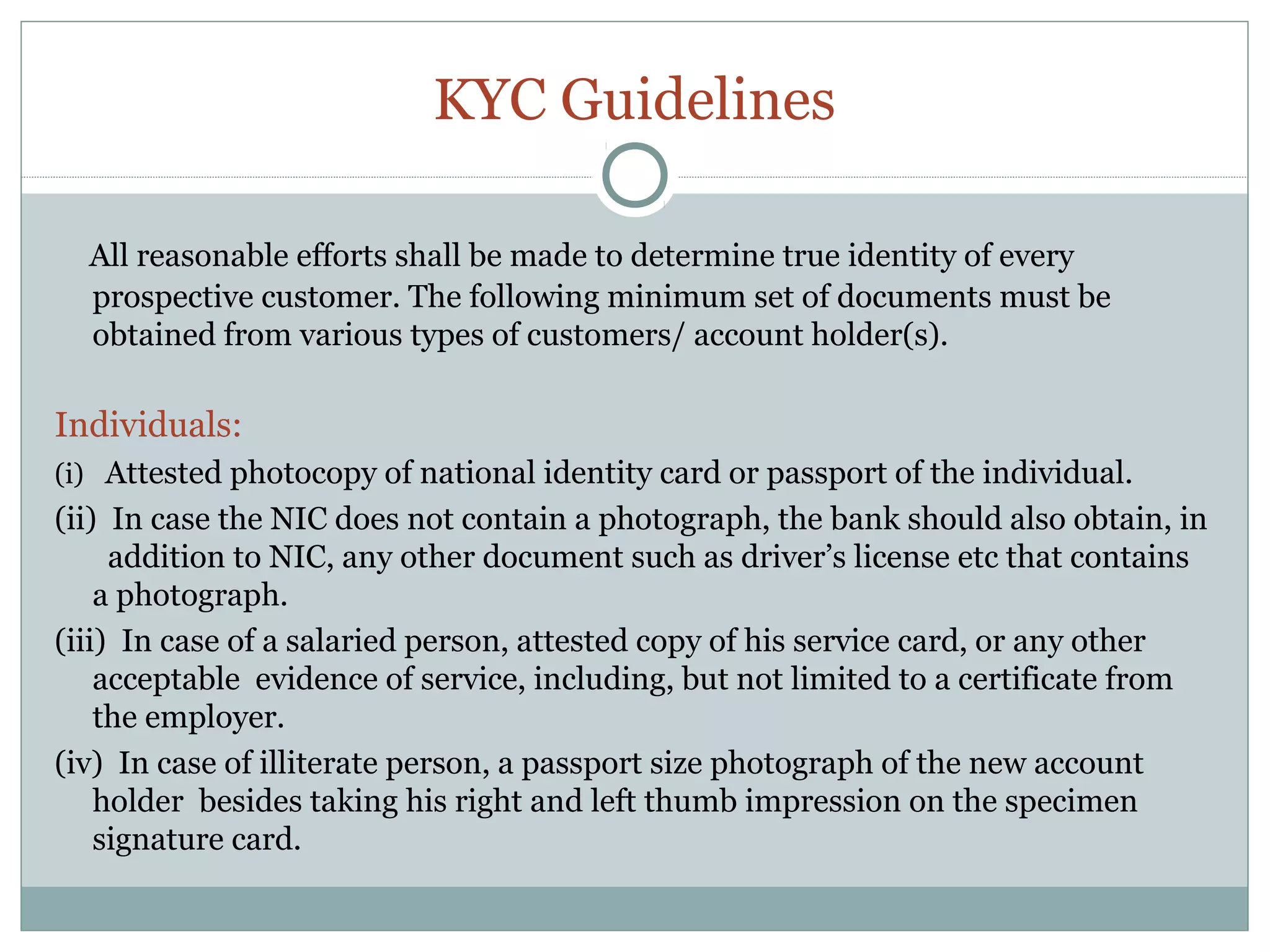 Kyc Know Your Customer | PPT