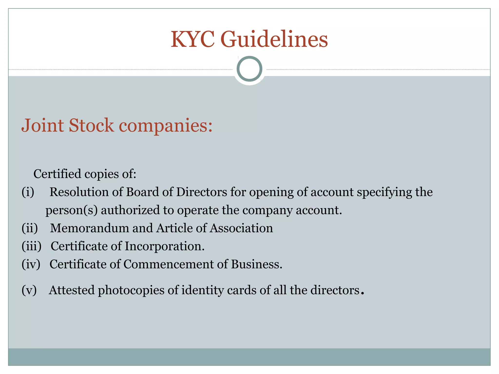 Kyc Know Your Customer | PPT