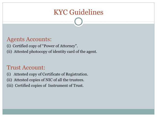 Kyc Know Your Customer | PPT | Credit Cards | Personal Debt