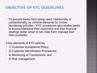 Kyc norms in banks | PPT