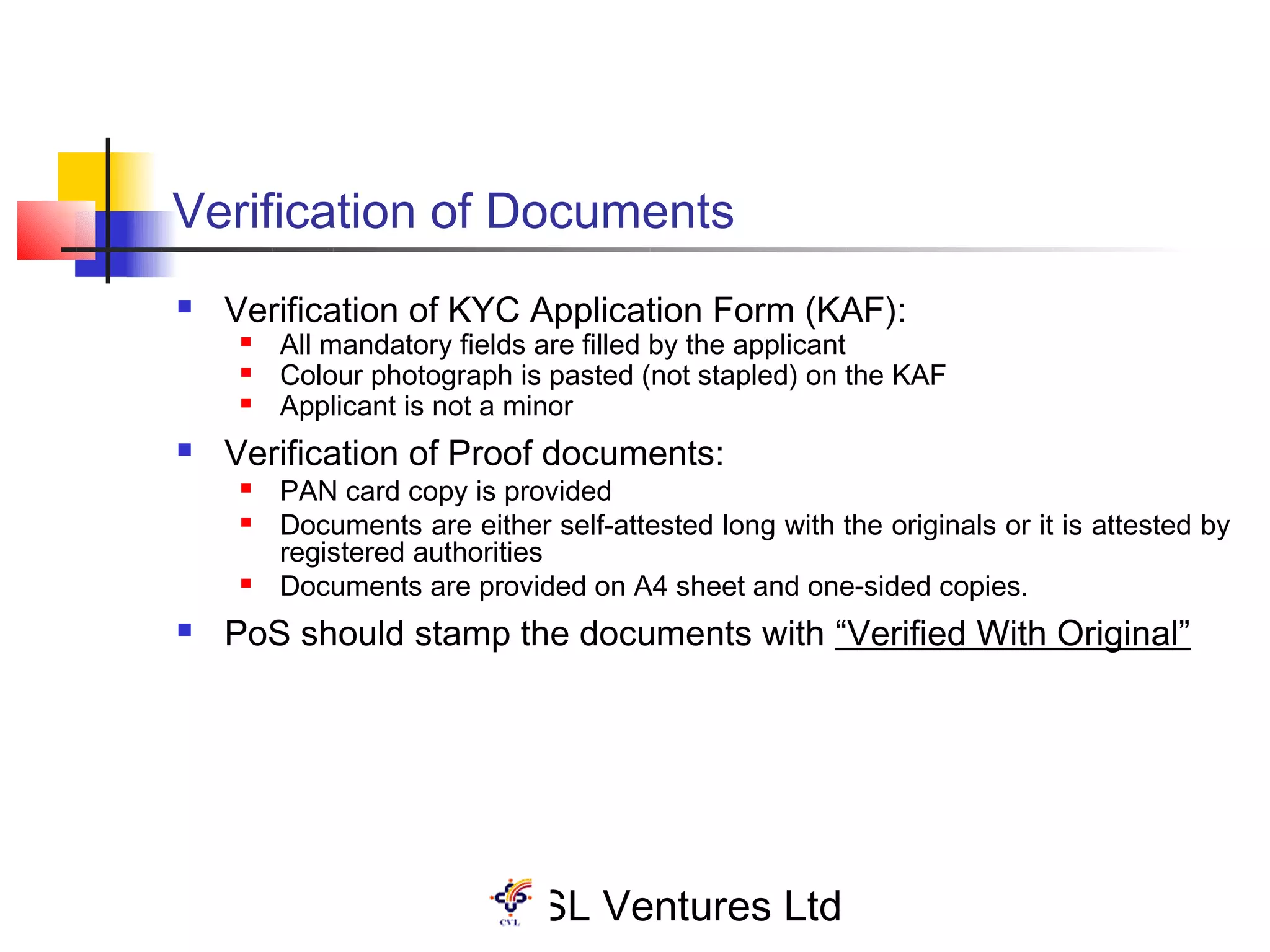 Kyc presentation | PPT