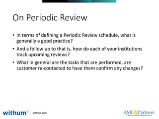 Mitigating Regulatory Criticism of Your Bank's KYC EDD Program | PPT