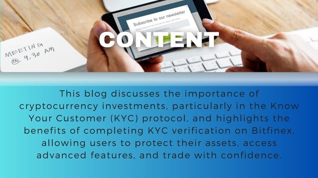 KYC: Your Key to Cryptocurrency Confidence on Bitfinex | PPT