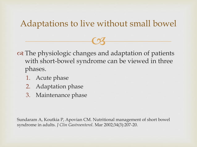 Short bowel syndrome | PPT