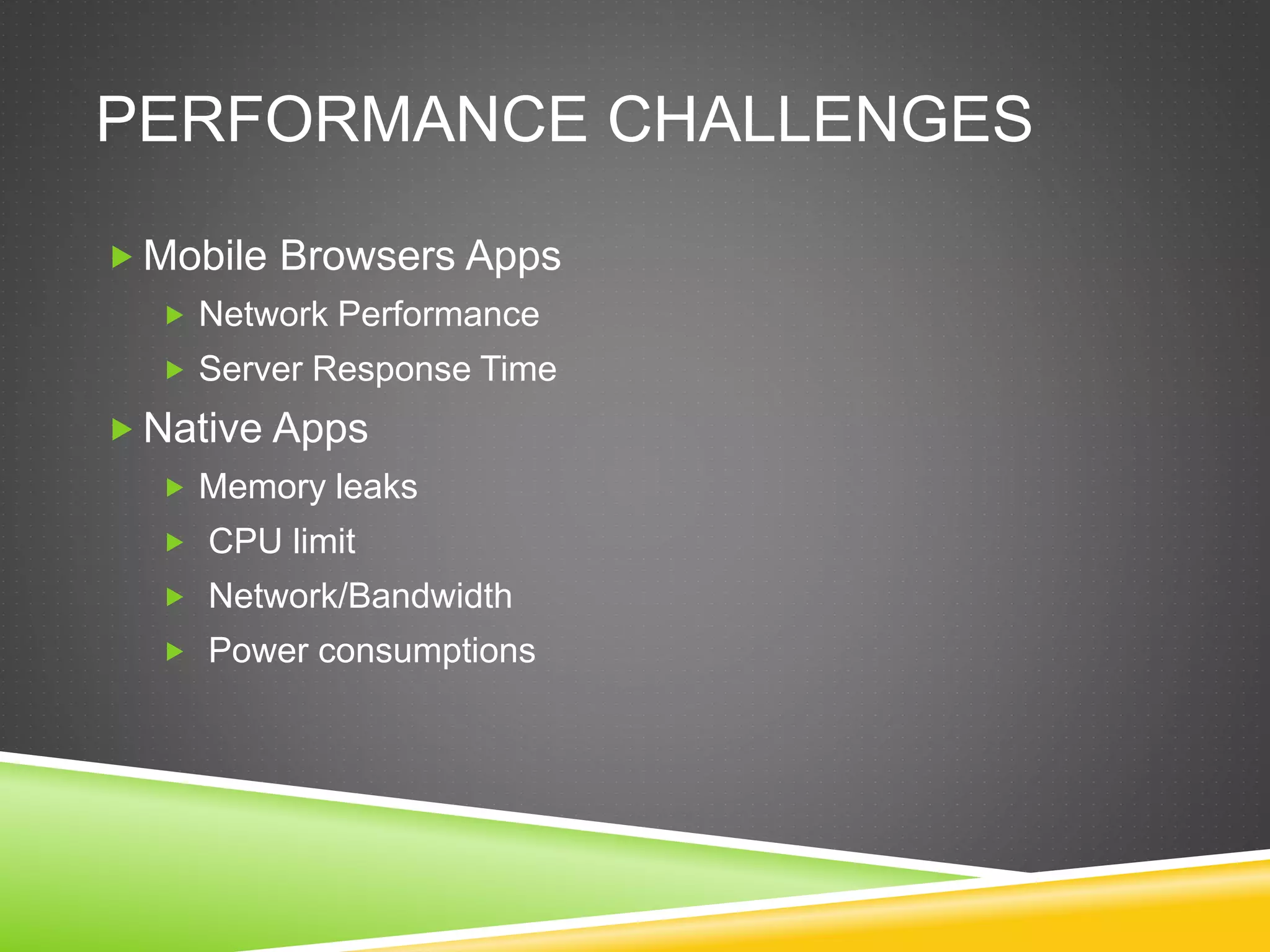 Mobile performance testing | PPTX