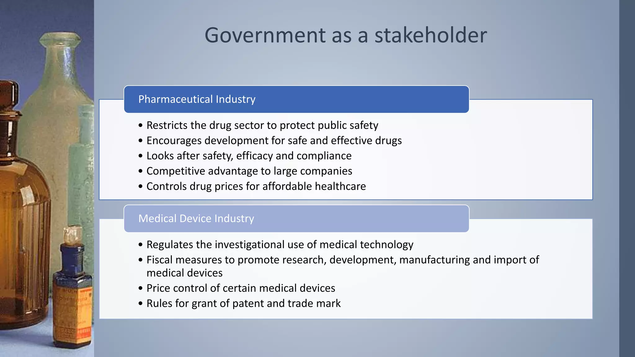 Stakeholder's link pharmaceutical and medical devices | PPTX