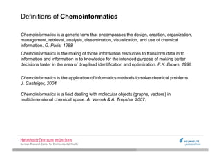 Introduction to Chemoinfornatics | PPT