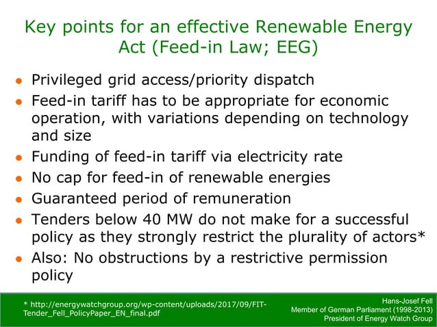 Instruments for renewable energy development | PPT