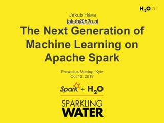 "Introduction to Sparkling Water" — Jakub Hava, Senior Software ...