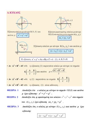Κύκλος - Θεωρία | PDF