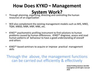 Kyko a management profiling system | PPTX