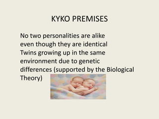 Kyko - an integrated model of personality profile | PPTX