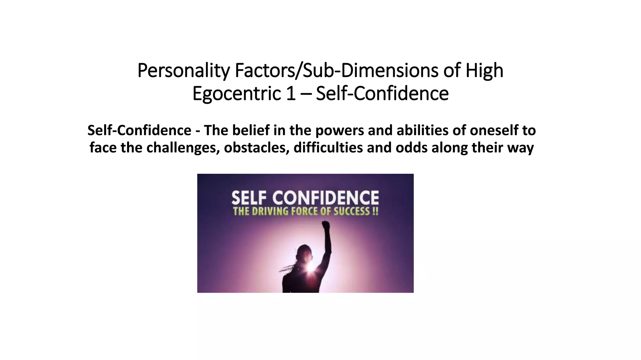 Kykology - Egocentric Dimension: Types and traits of the integrated ...