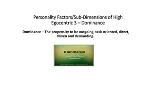 Kykology - Egocentric Dimension: Types and traits of the integrated ...