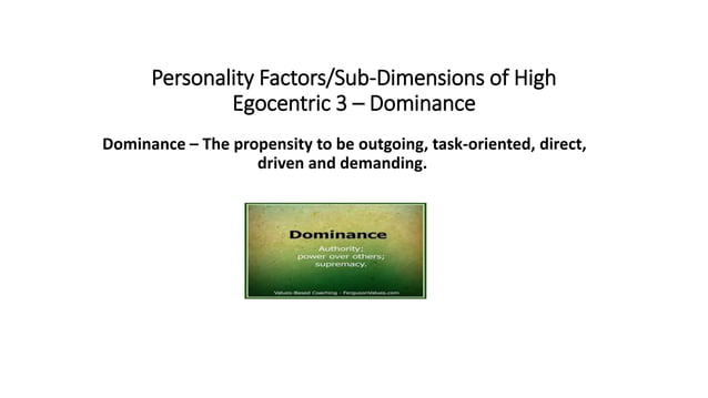 Kykology - Egocentric Dimension: Types and traits of the integrated ...