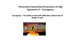 Kykology - Egocentric Dimension: Types and traits of the integrated ...