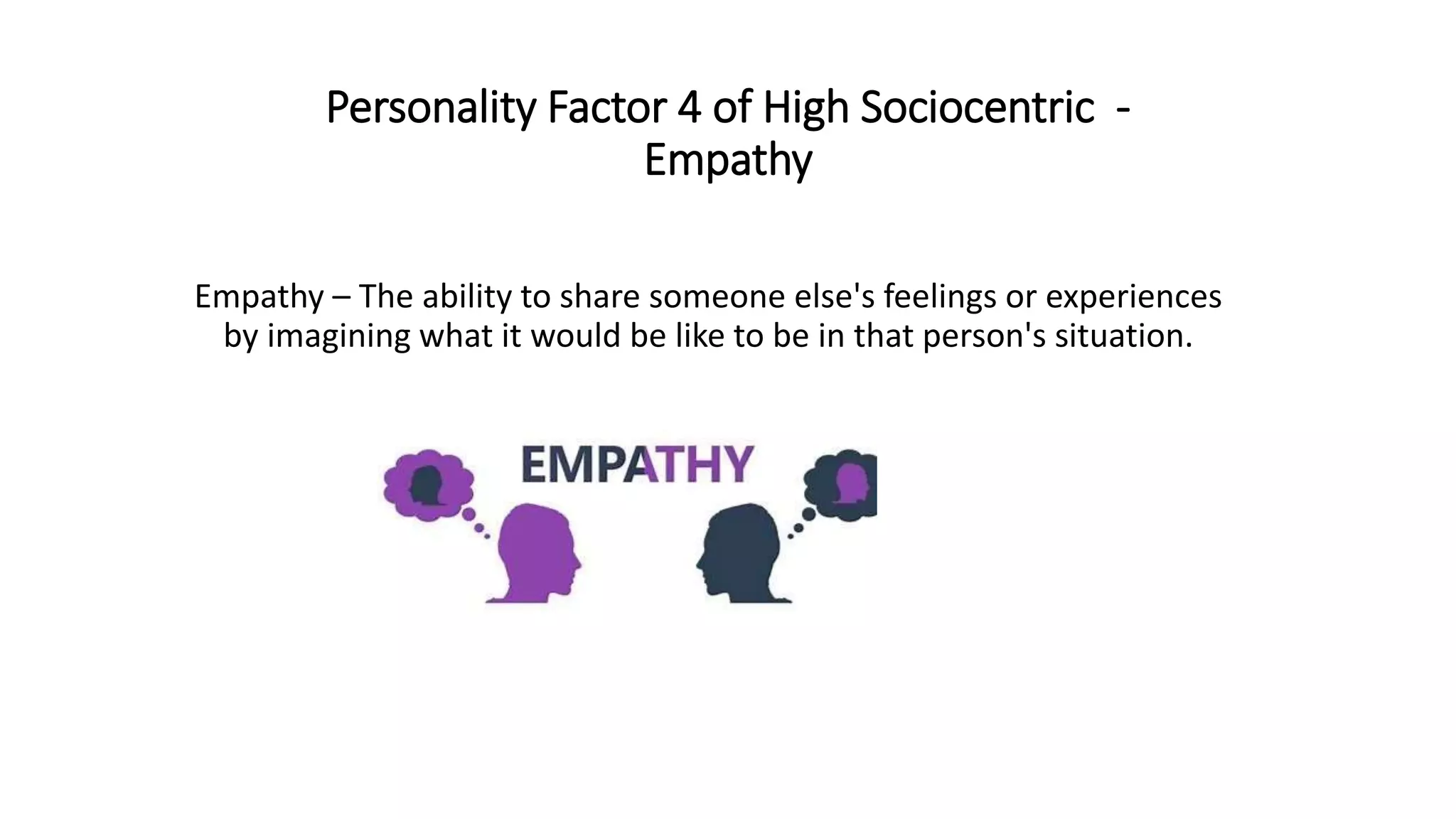 Kykology sociocentric dimension of the integrated model of personality ...