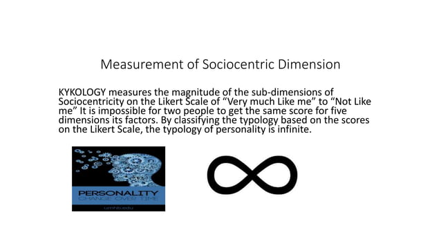 Kykology sociocentric dimension of the integrated model of personality ...