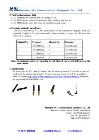 500mW, 1W RF Data Transmitter, 433MHz RF Module | PDF
