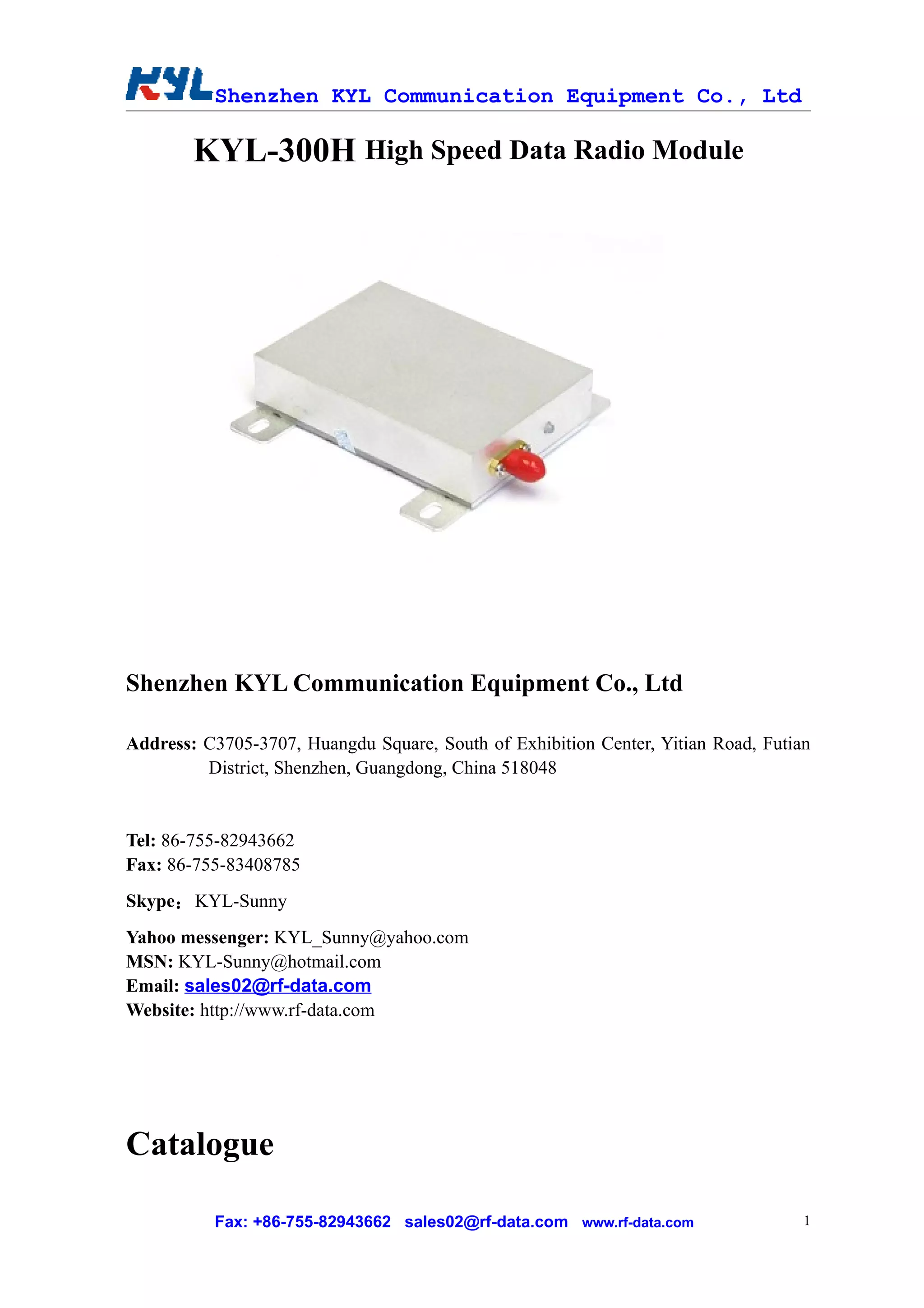 KYL 300H wireless module user manual | DOC | Computer Peripherals ...