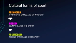 FORMS AND FUNCTIONS OF SPORT ACROSS WORLD CULTURE | PPTX