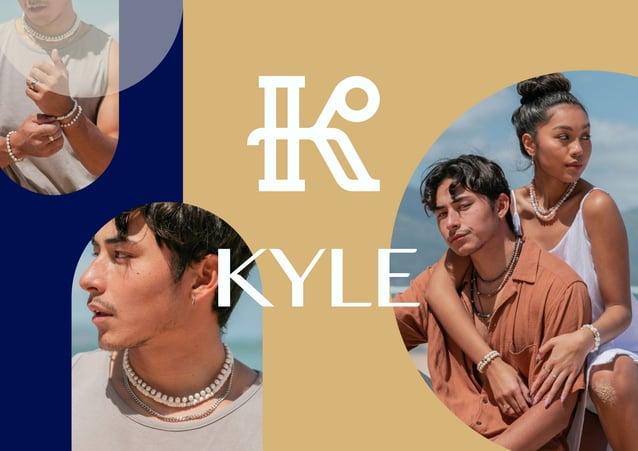 Kyle Men's Pearl Jewelry - Brand Identity Design | PPT