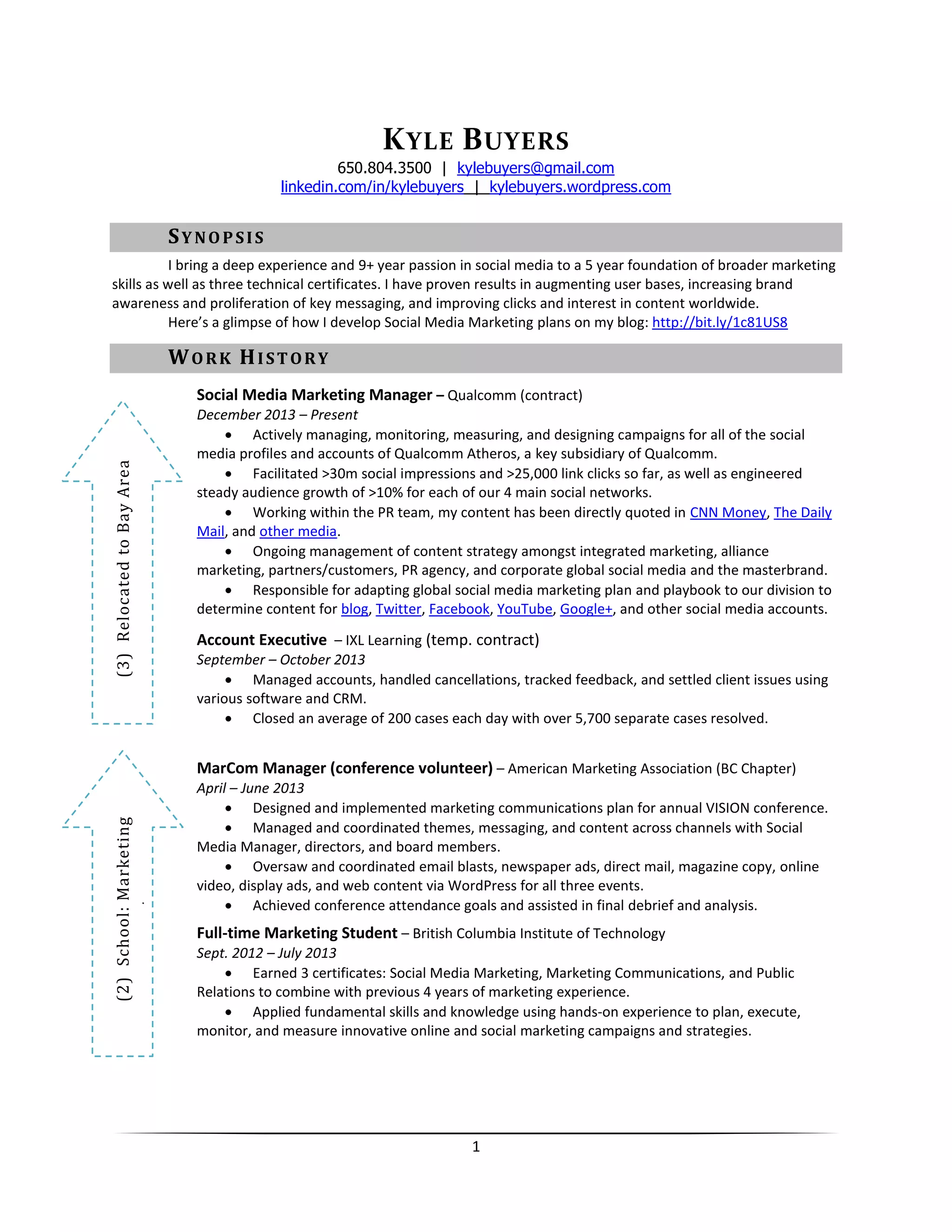 Kyle Buyers' Resume | PDF