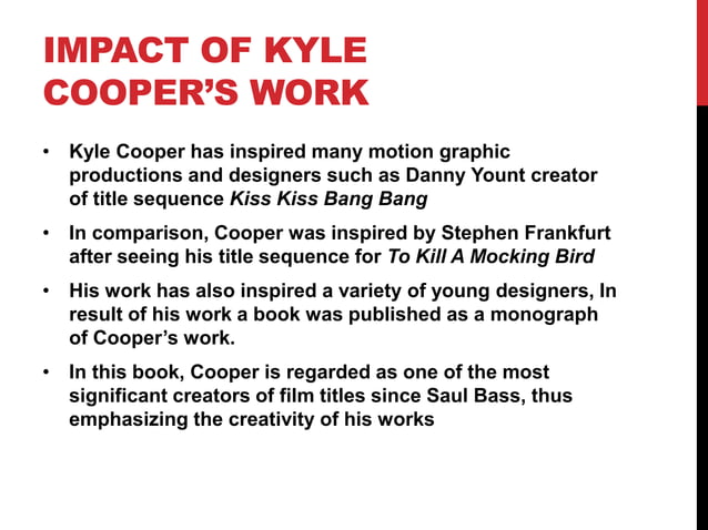 Kyle cooper | PPT