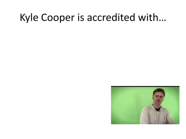 Kyle cooper interview questions | PPTX