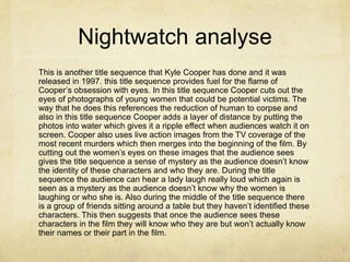 Kyle Cooper- the title sequence designer | PPTX