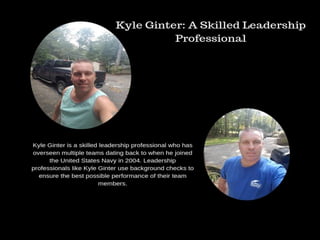 Kyle Ginter : Goal-Oriented Leadership | PPTX