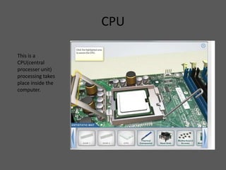 Unit 3, P1 computer components | PPT