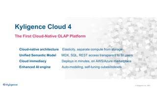 Kyligence Cloud 4 - Feature Focus: Spark-Powered Cubing and Indexing | PPT