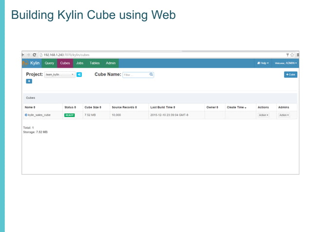 Kylin olap part 1- getting started | PPT Kylin olap part 1- getting started | PPT
