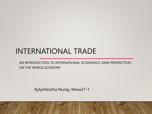 International trade | PPT