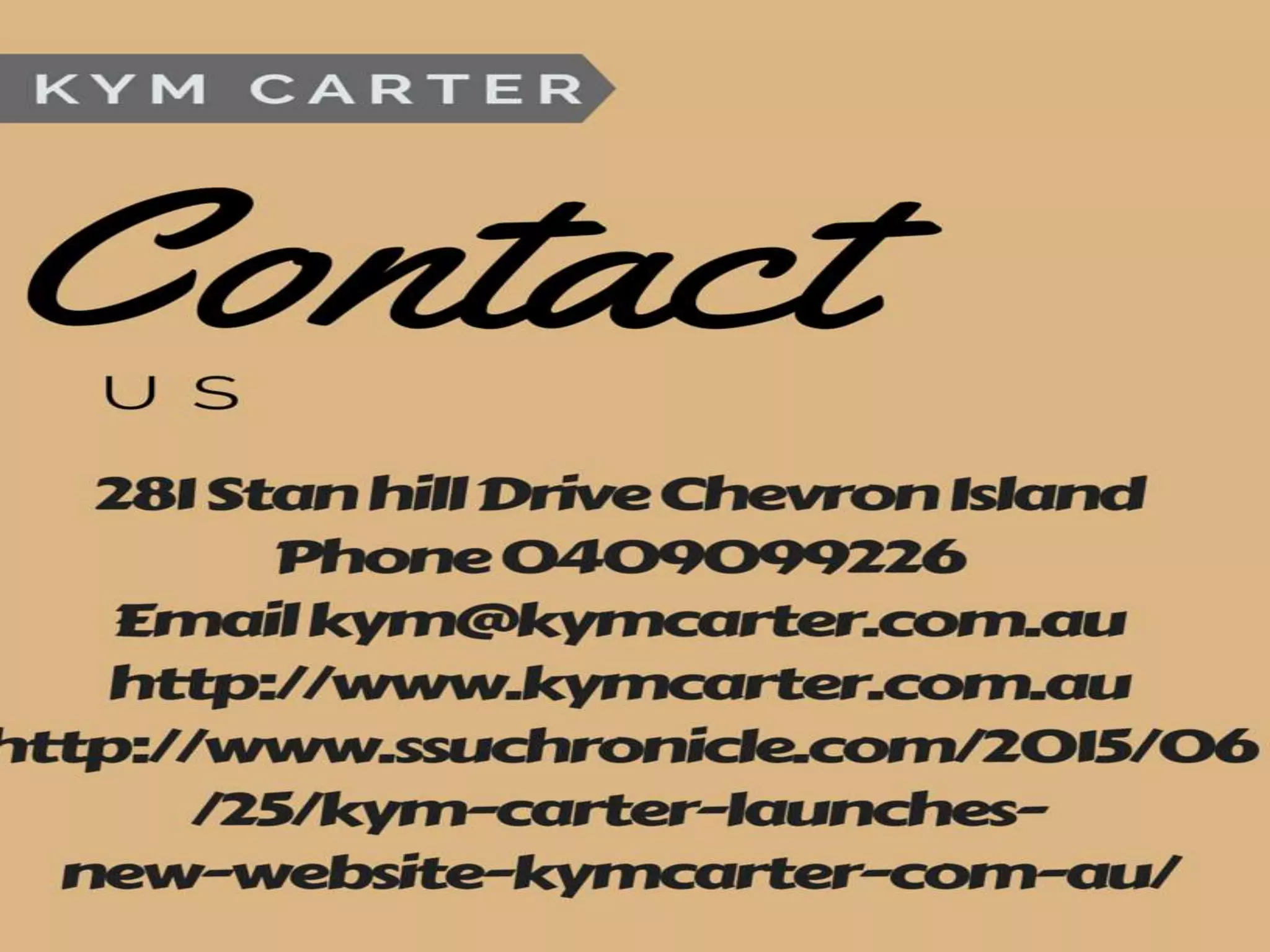 Kym carter a name of motivation in the Hospitality Industry. | PPT